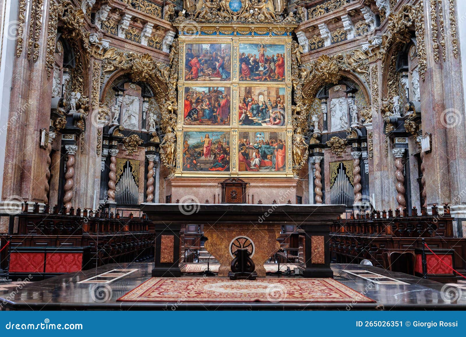 The Main Altarpiece Of The Cathedral Of Seville By Spanish-Flemish ...