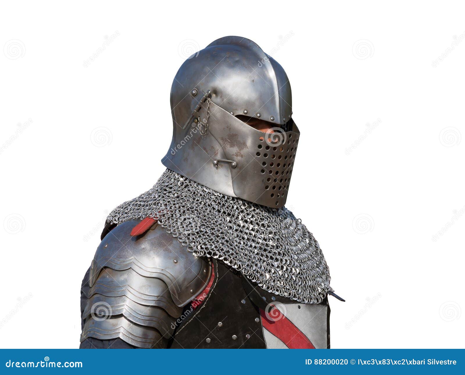 Front View of Medieval Knight Stock Photo - Image of field, medieval ...