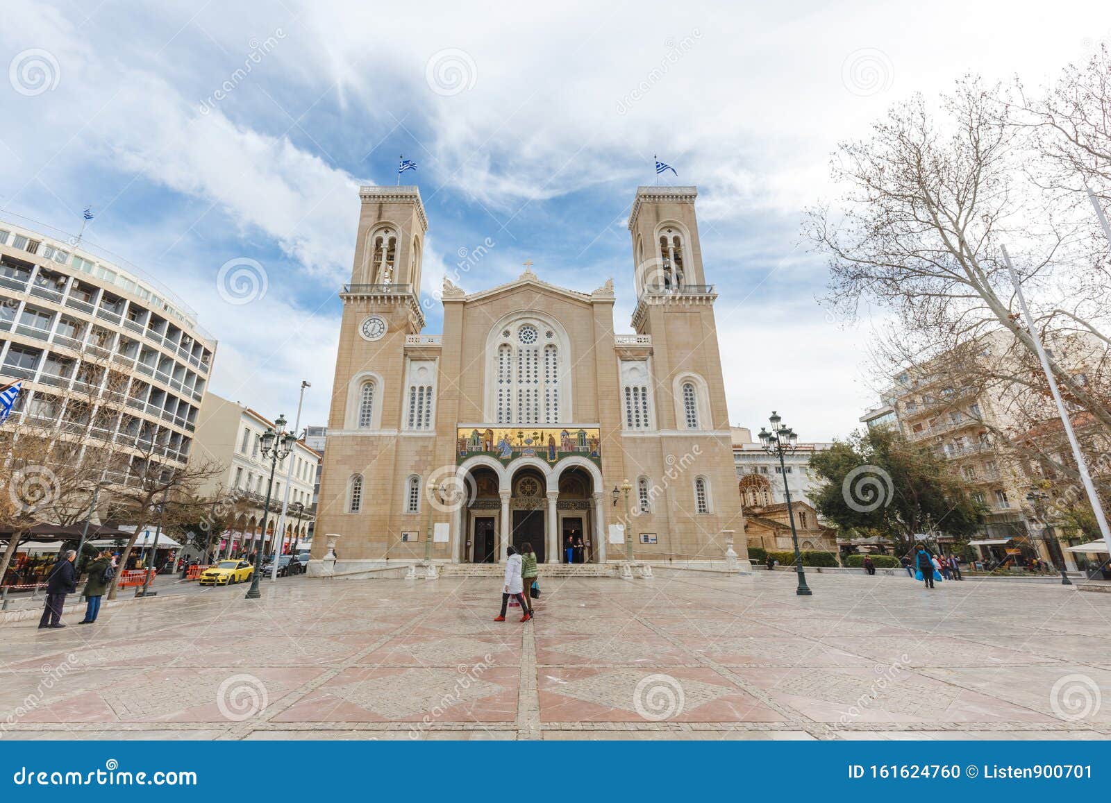 Front View of Metropolitan Cathedral of Athens Editorial Image - Image ...