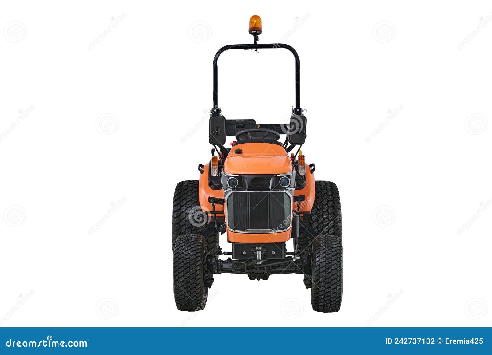 Tractor front view stock photo. Image of roll, slow - 242737132