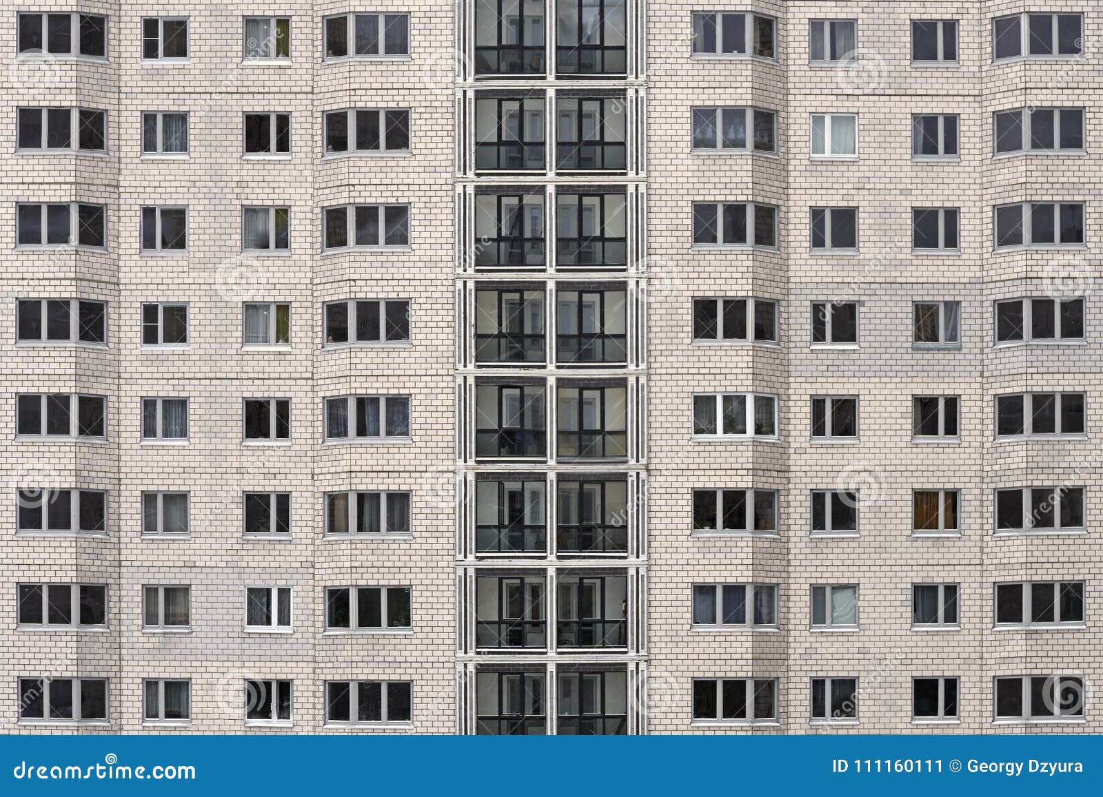 Front View of Modern Moscow Building Stock Image - Image of street ...