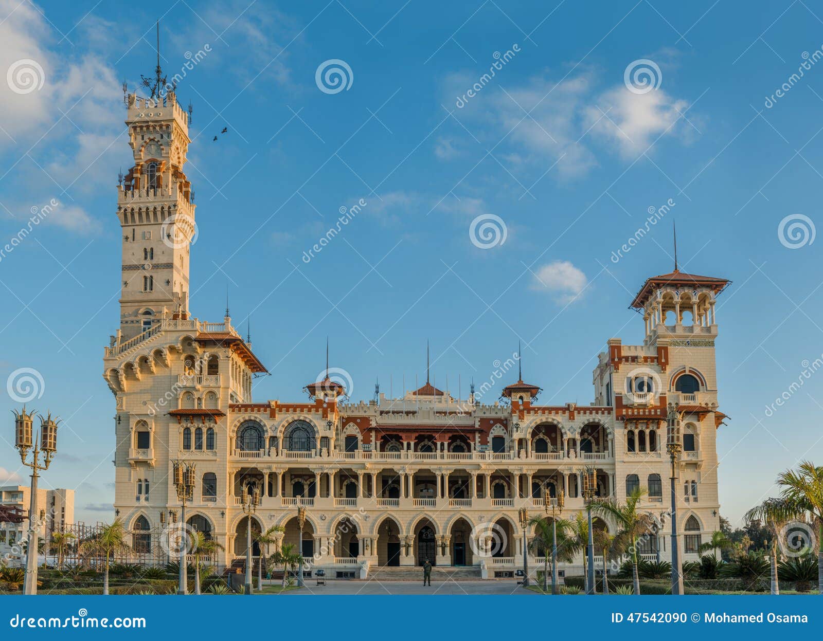 Front View of Montazah Palace Editorial Image - Image of eastern ...