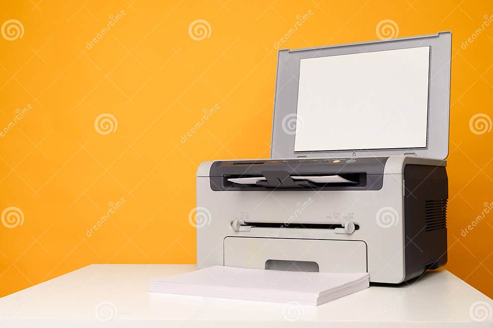 Front View of a Multifunctional Device - Printer,copier,scanner and a ...