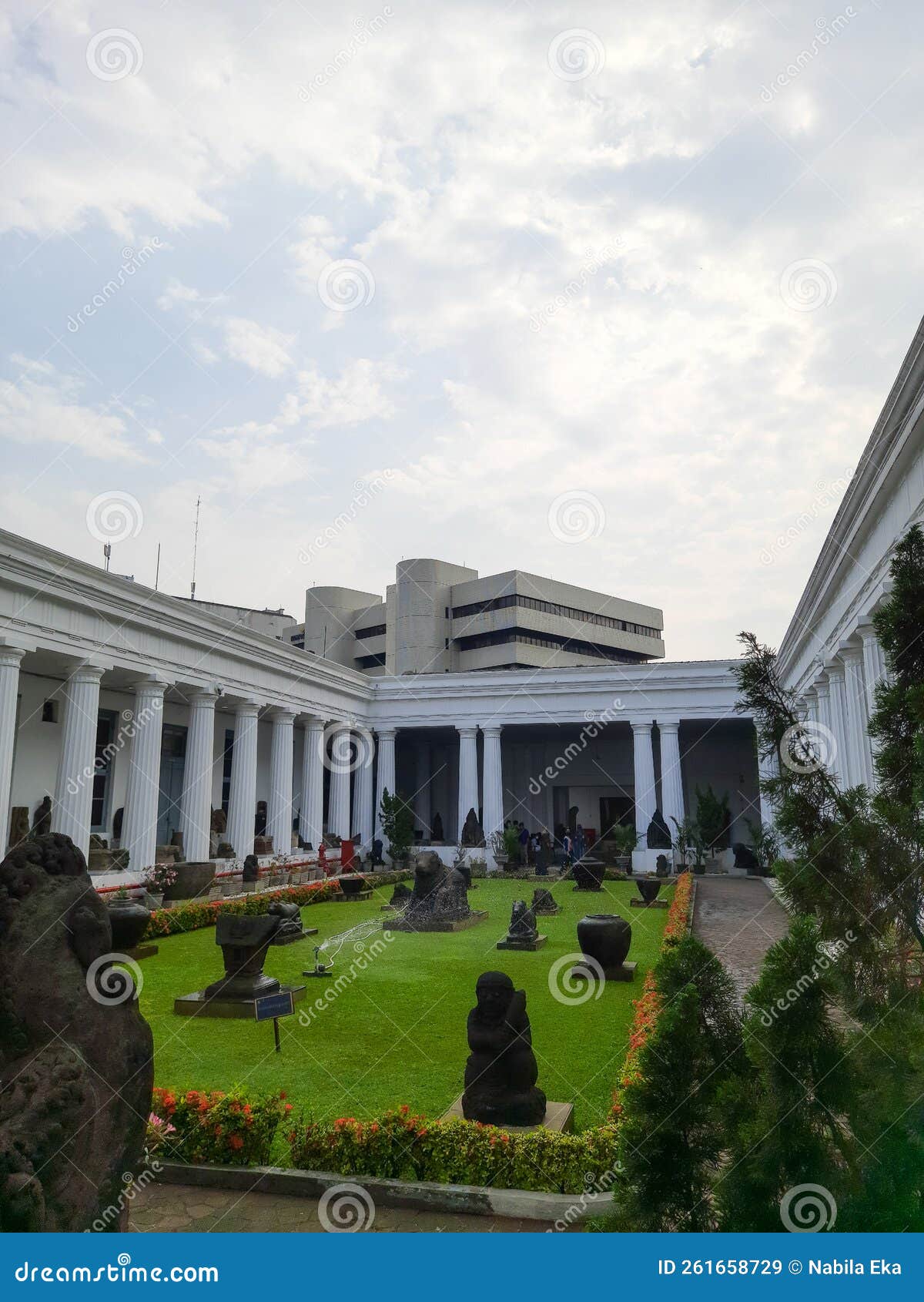 Modern Building in Indonesia Stock Image - Image of background, blur ...