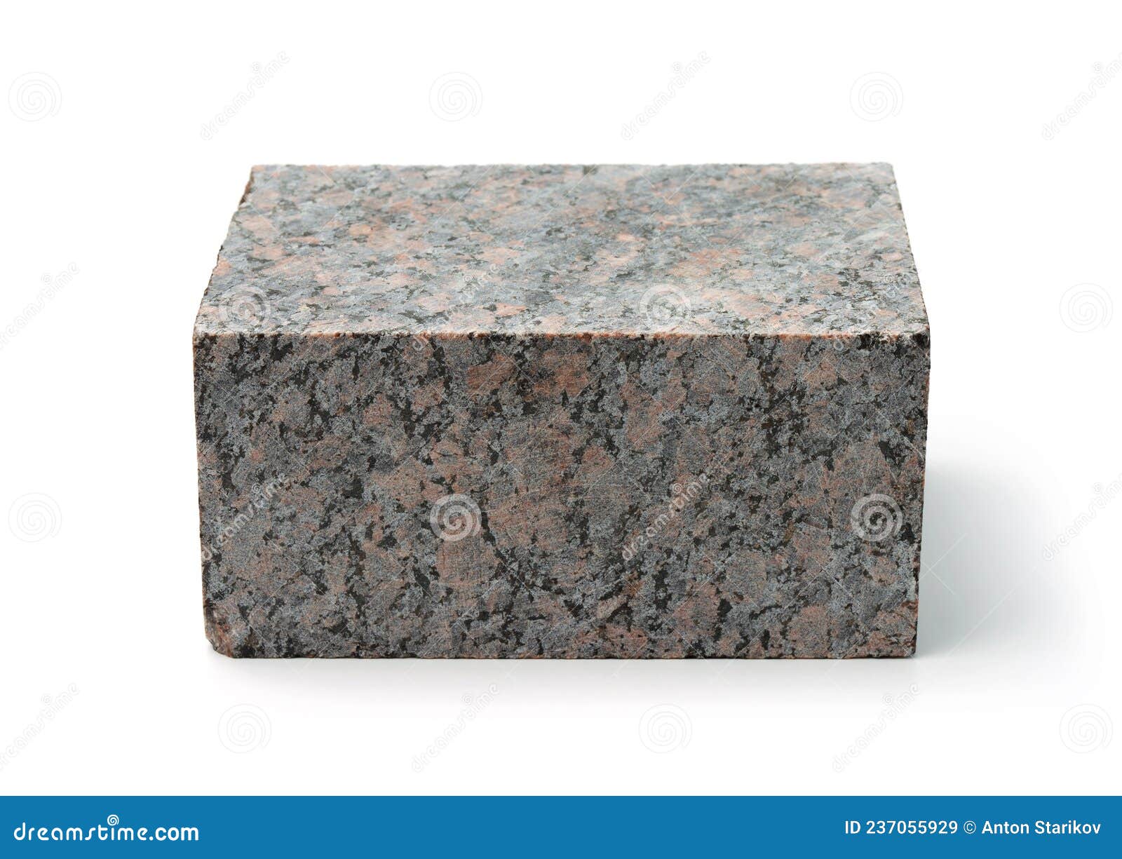 Front View View of Natural Unpolished Granite Block Stock Image - Image ...