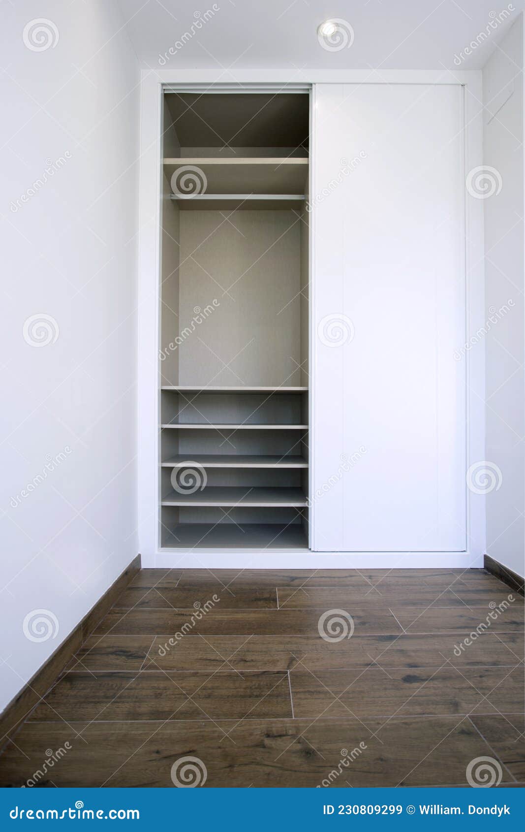 Front View of New Built-in Closet Stock Image - Image of house, indoor ...