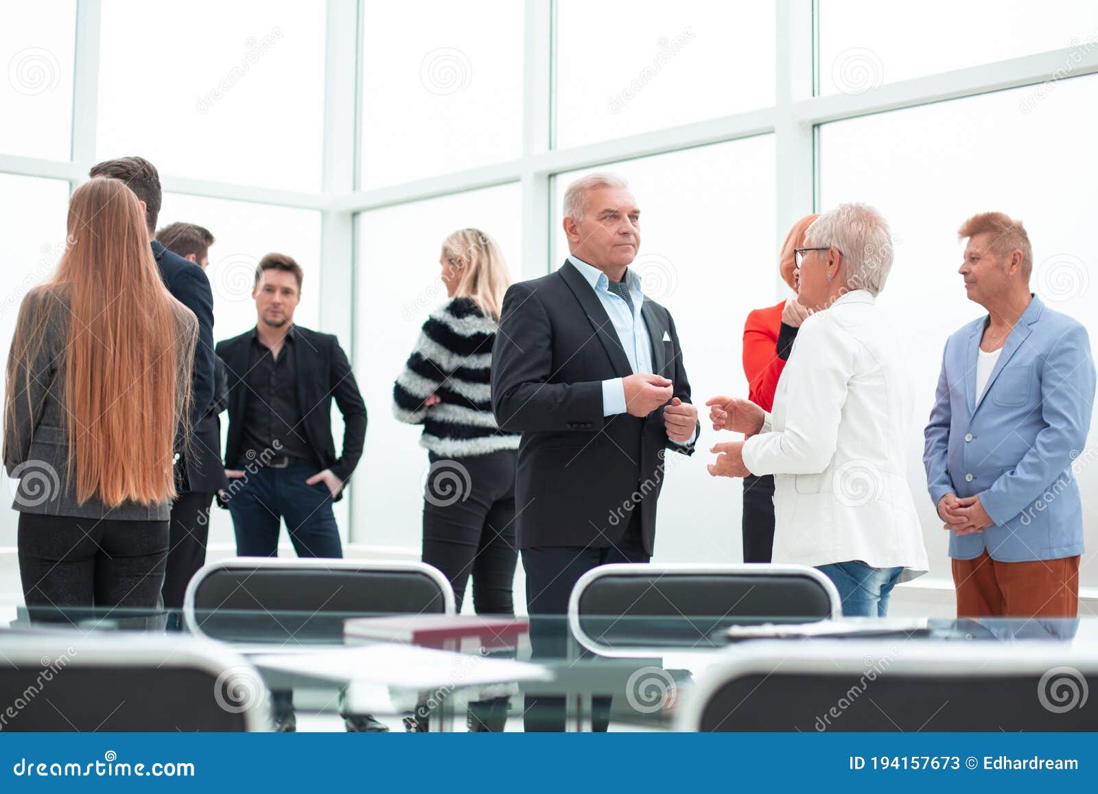 Front view of an office stock image. Image of desk, documents - 194157673