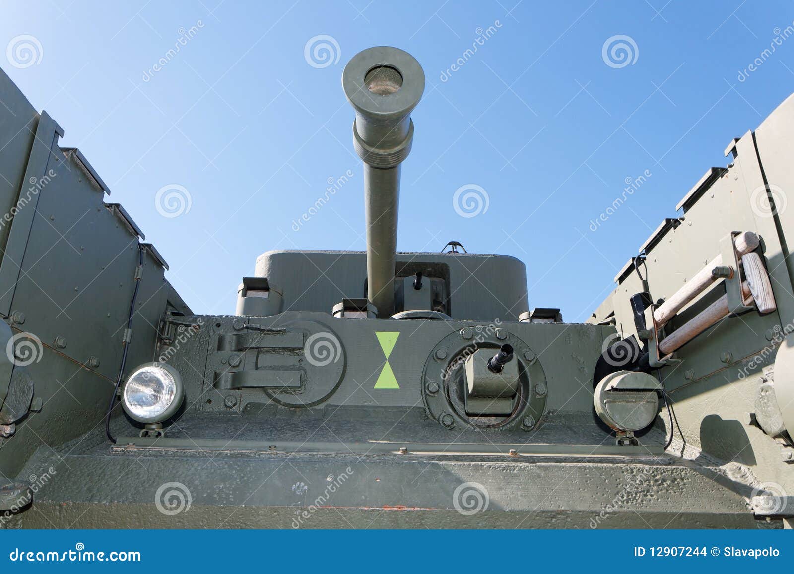 Front View of Old British Churchill Tank Editorial Stock Image - Image ...