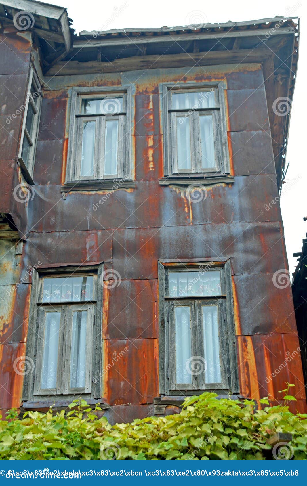 Front View of an Old Building in Need of Construction Work Stock Photo ...