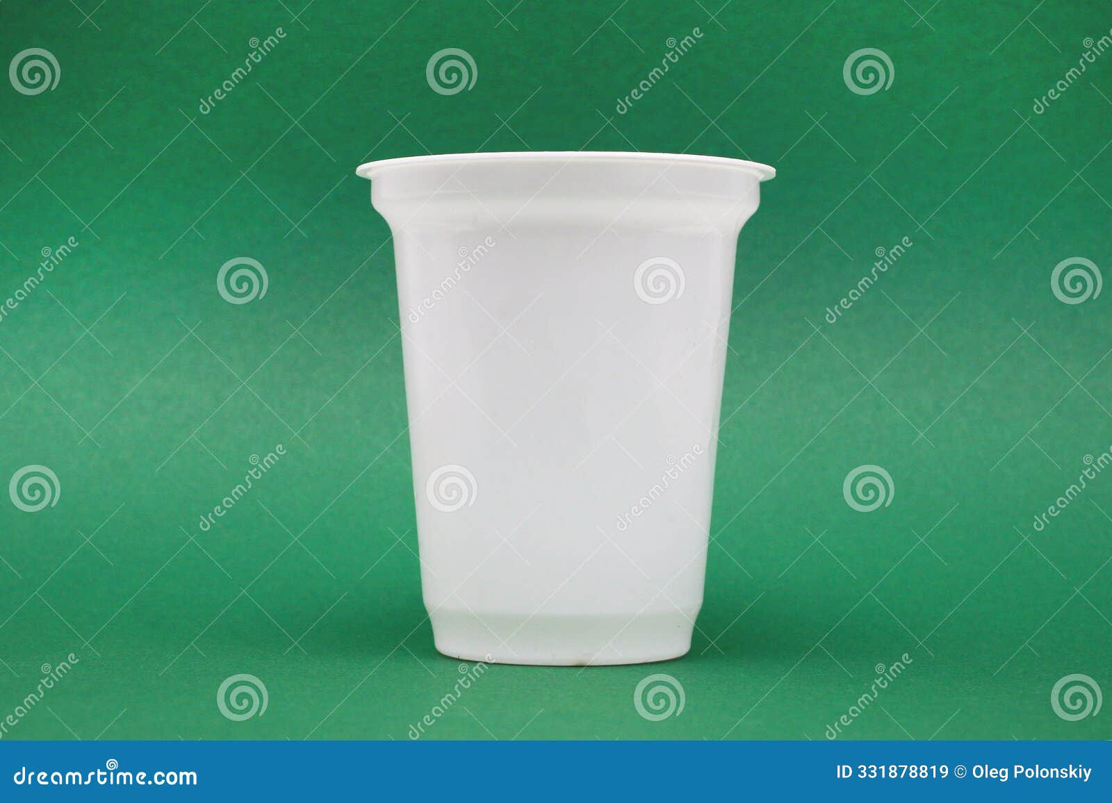 Front View of Old Disposable Plastic Cup. Stock Image - Image of ...