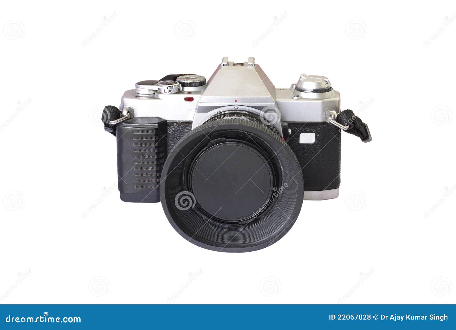 Front View of an Old Model Analog Camera Stock Photo - Image of ...