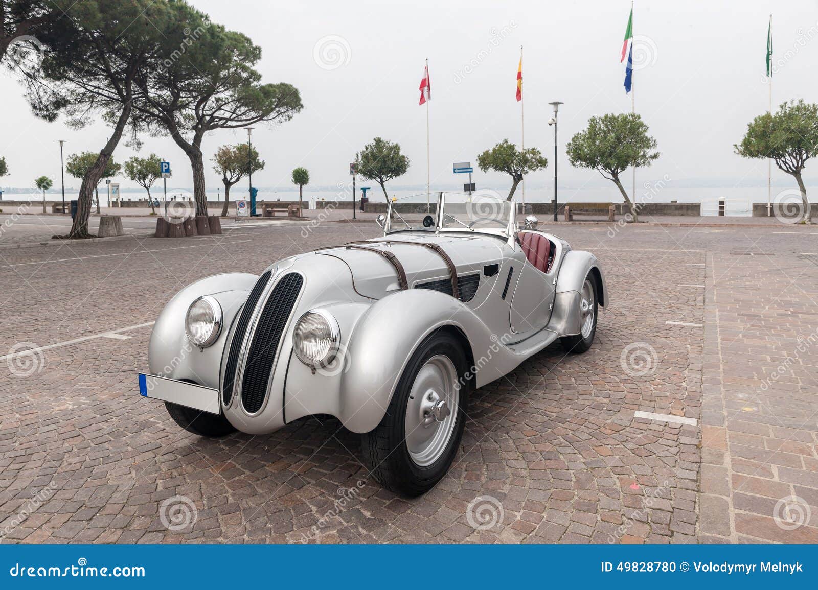 Front View of Old Retro Car Stock Photo - Image of automobile, shiny ...