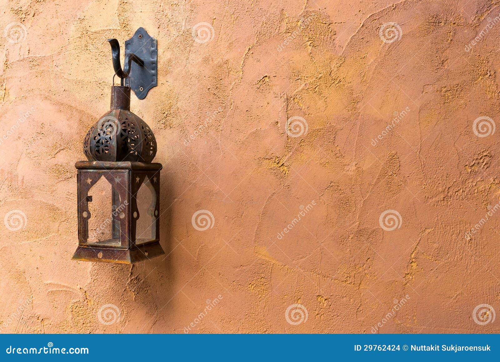 Front View of Old Steel Rust Lamp Stock Photo - Image of equipment ...