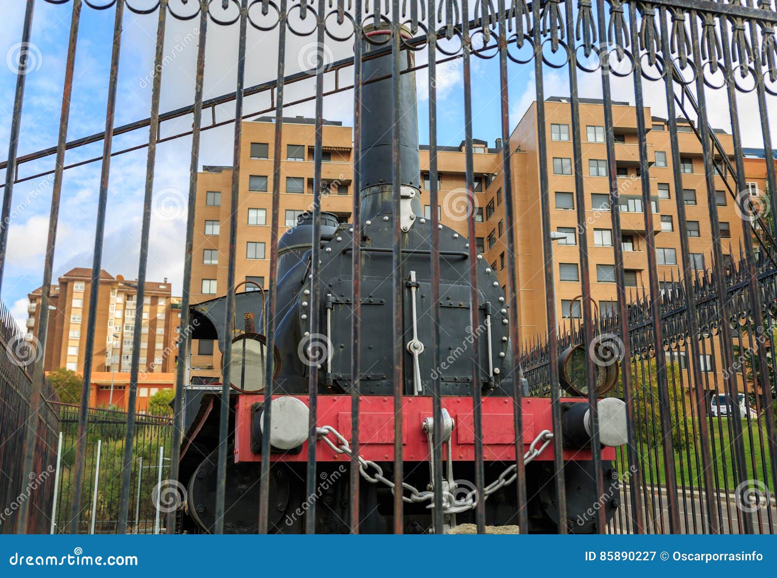 Front view of an old train stock image. Image of antique - 85890227