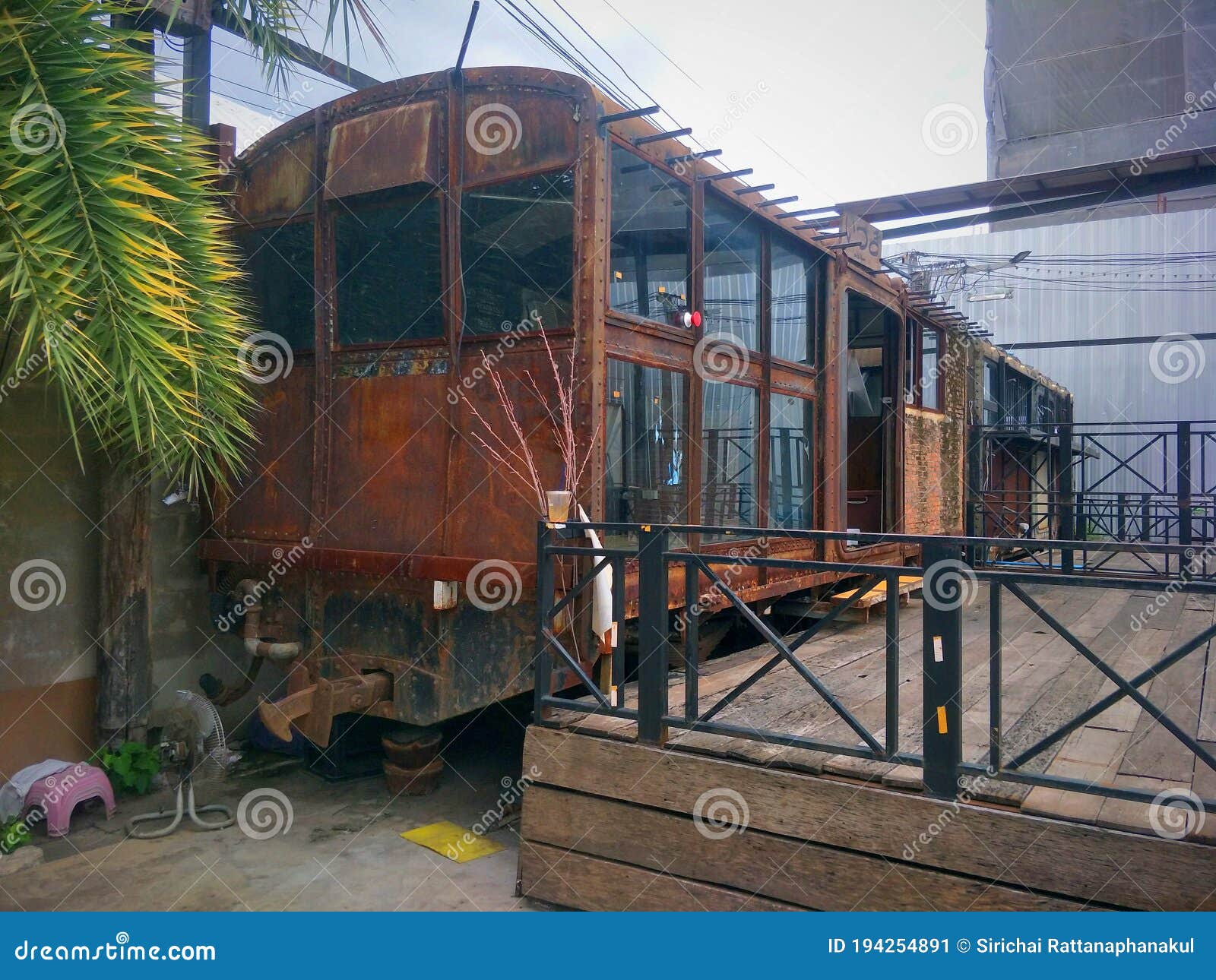 A Train Of Empty Old Carts For Peat Mining Royalty-Free Stock Photo ...