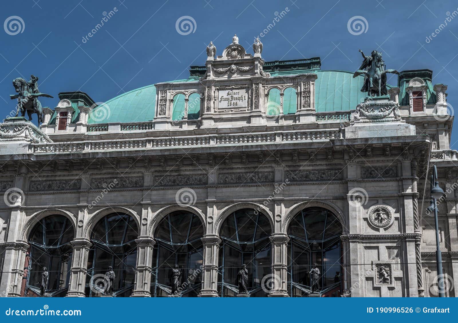 Front View of the Opera House in the Inner City of Vienna in Austria ...