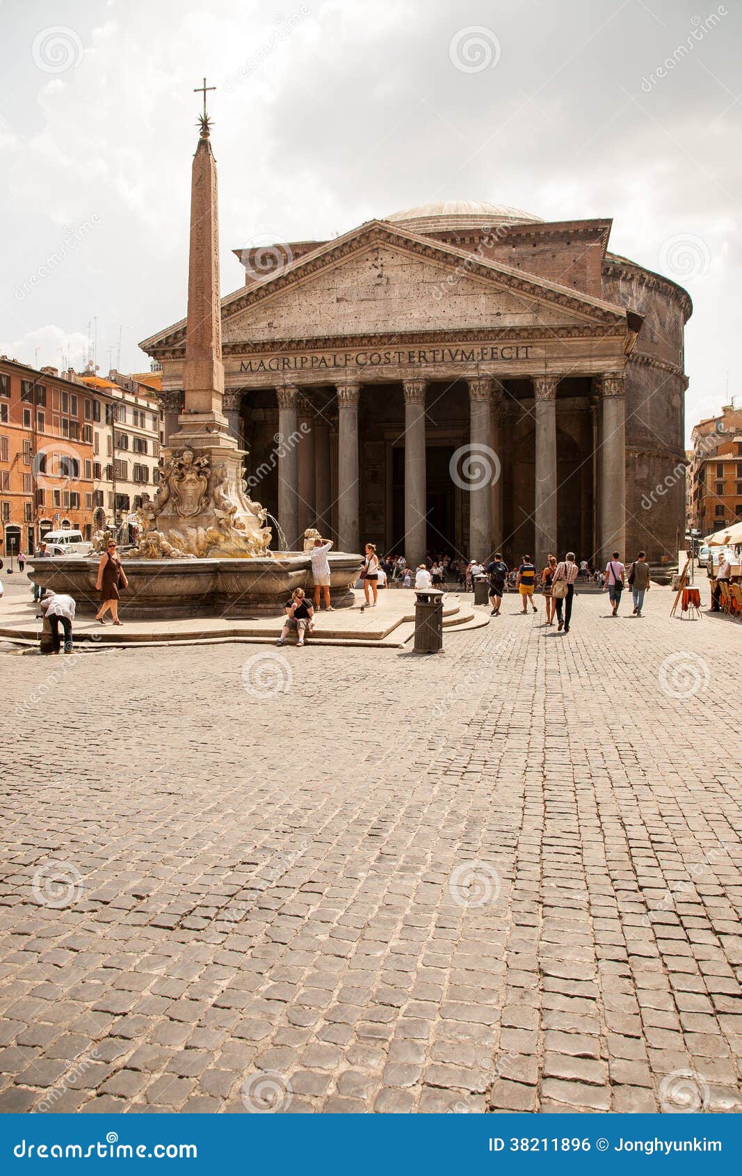 Front view of the Pantheon editorial photo. Image of scene - 38211896