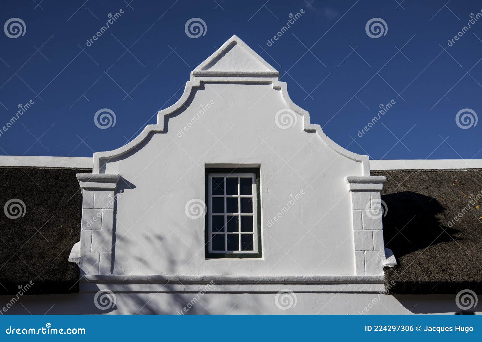 The Front View of Part of an Old House Stock Photo - Image of retro ...