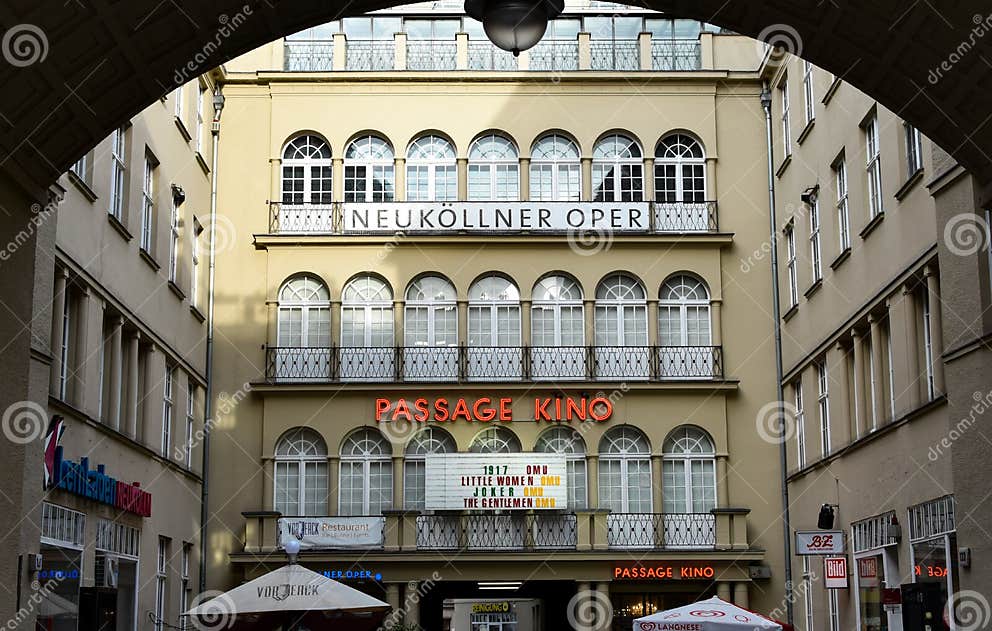 View of Passage Kino NeukÃ¶llner Oper in Berlin Editorial Photography - Image of landmark ...