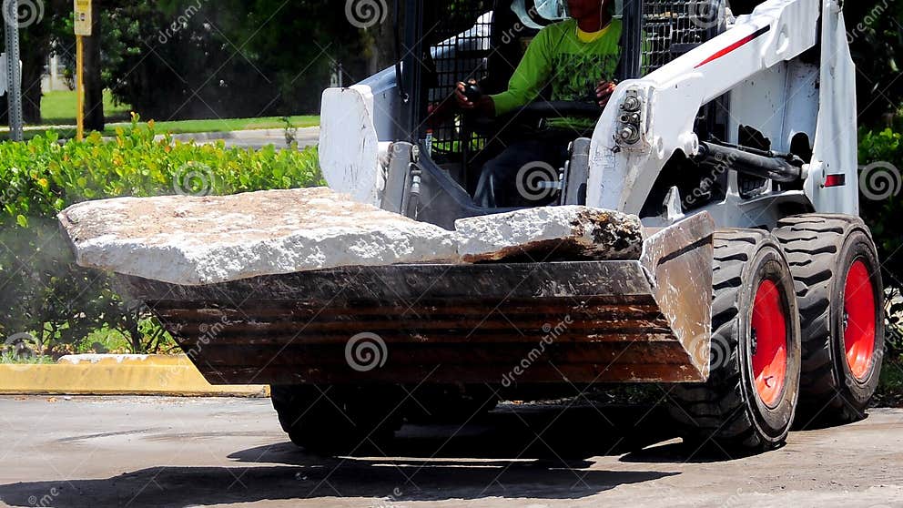 Front view of payloader stock image. Image of loading - 72902405