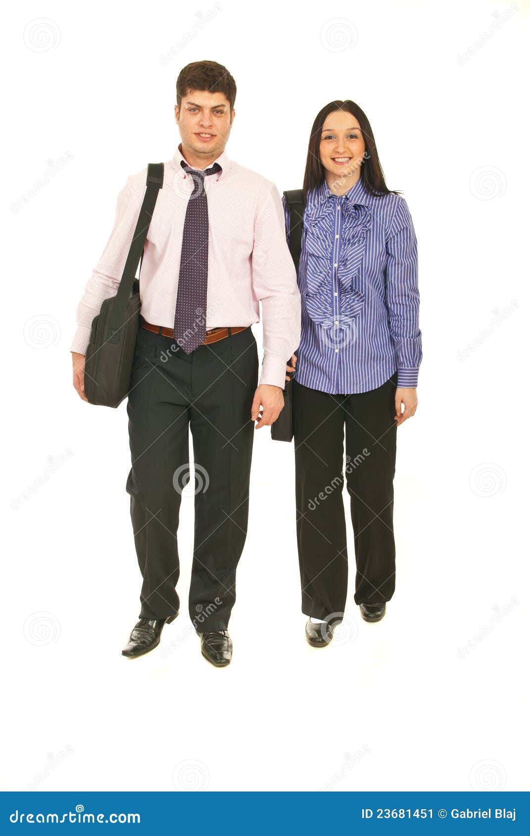 Front View of People Walking Stock Image - Image of female ...