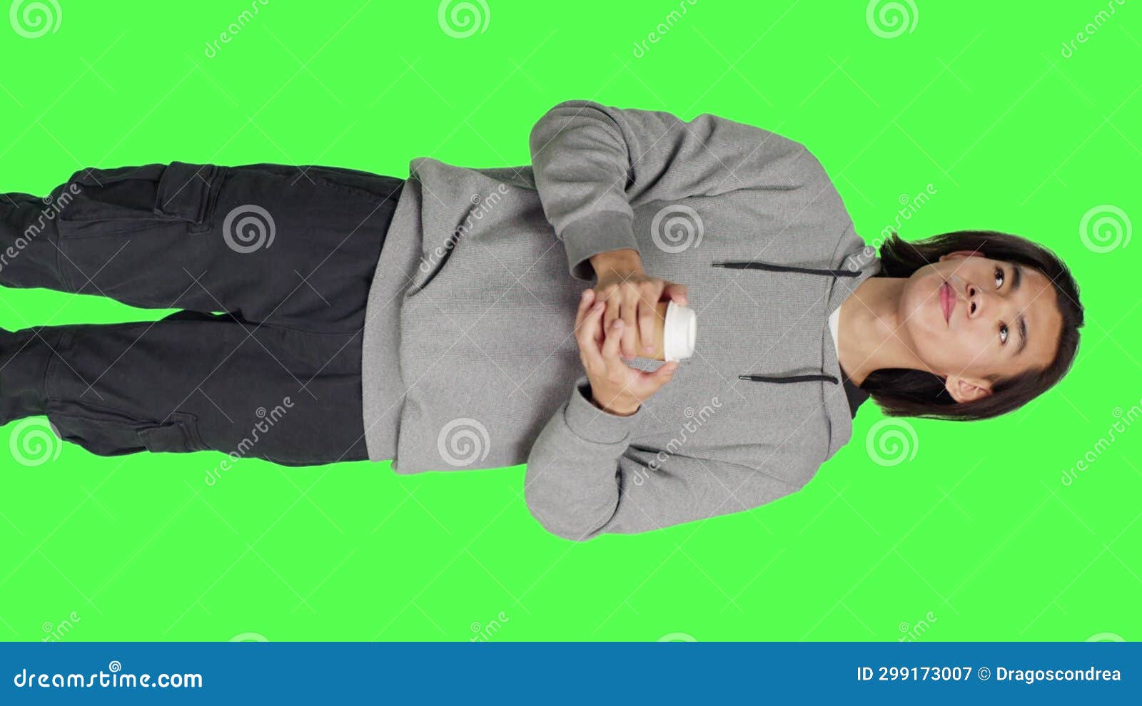 Front View of Person Drinking Cup of Coffee on Camera Stock Video ...