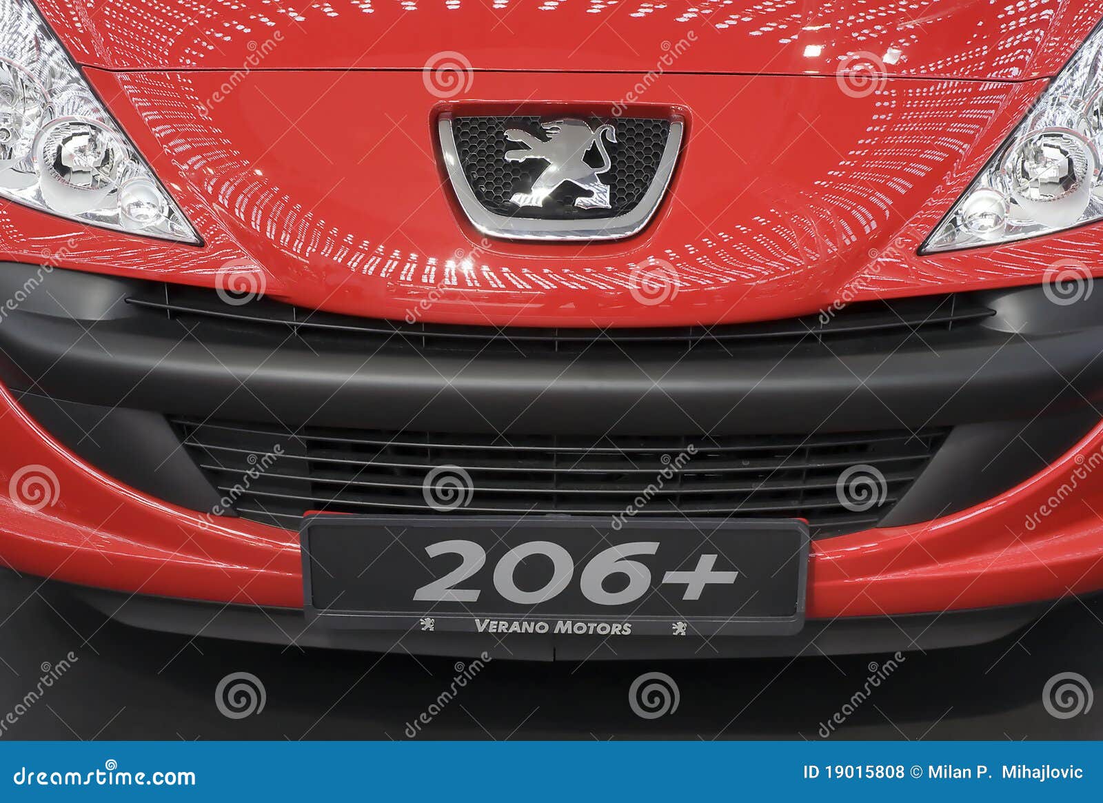 Front View on Peugeot Car 206+ Editorial Stock Photo - Image of concept ...