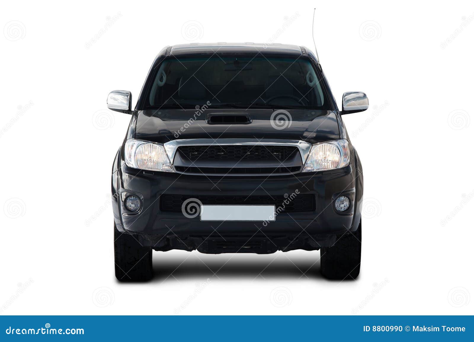 Front View of Pick-up Truck Stock Photo - Image of strong, design: 8800990
