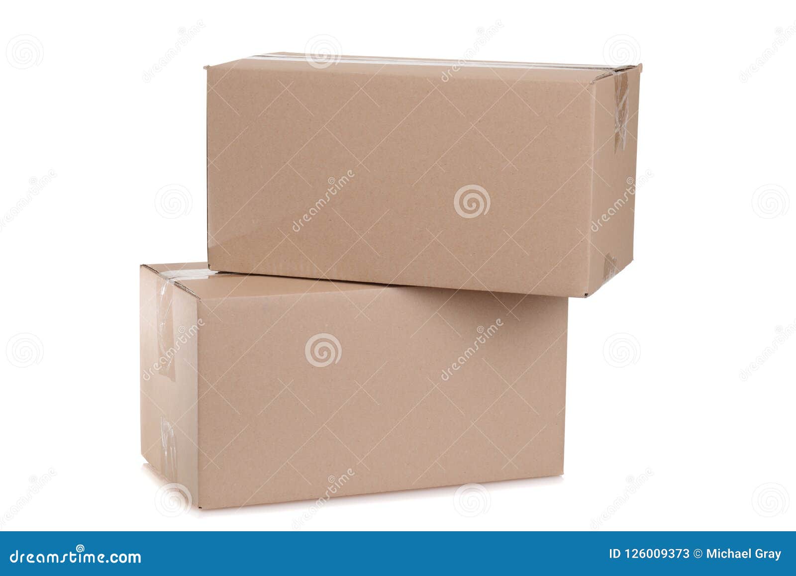 Front View Pile of Cardboard Boxes Stock Image - Image of objects ...
