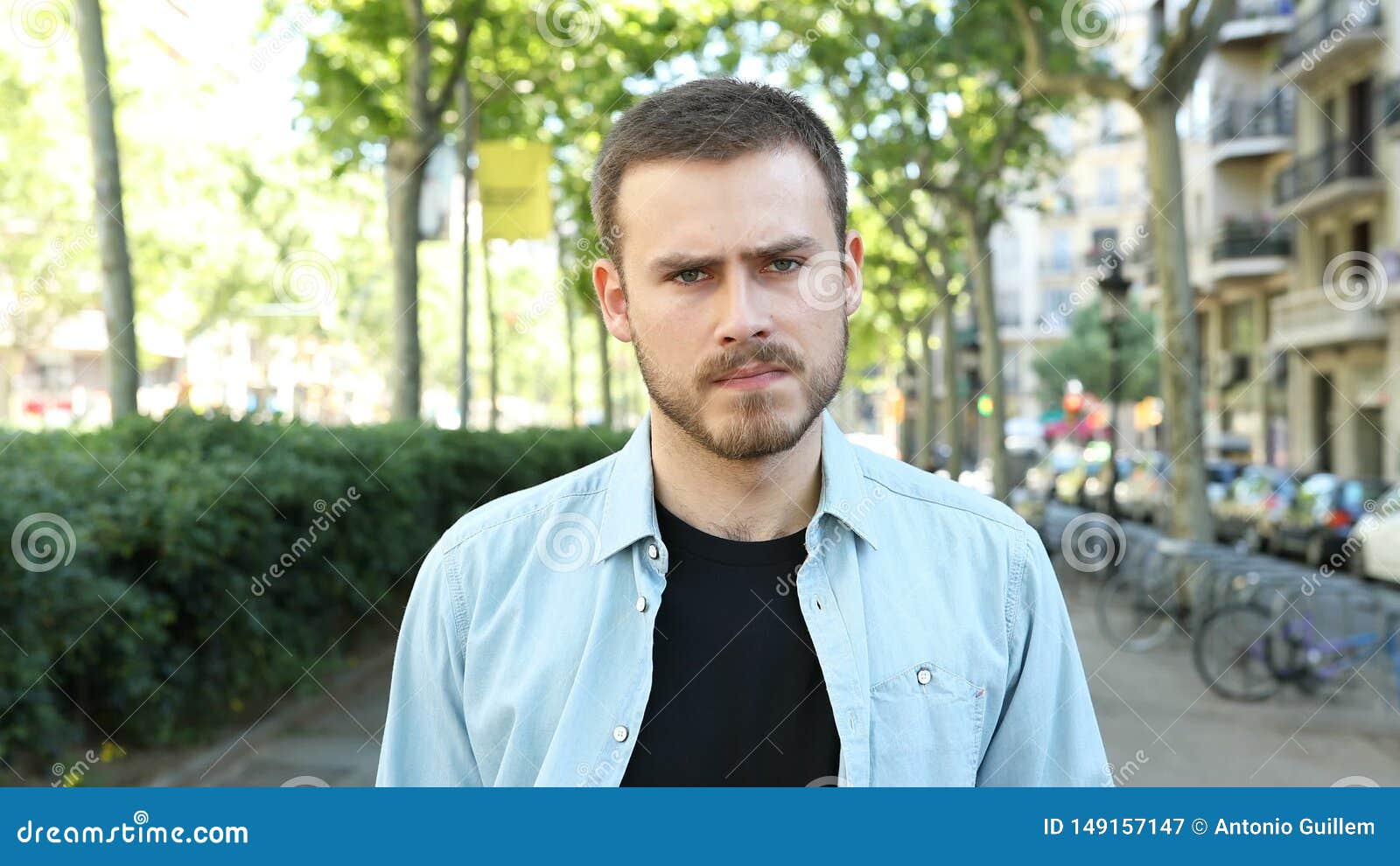 Angry Man Looking at Camera Stock Video - Video of distrust, interview ...