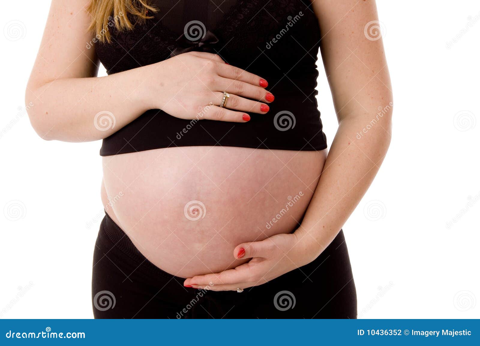 Front View of Pregnant Woman Holding Her Belly Stock Photo - Image of ... Front View of Pregnant Woman Holding Her Belly Stock Photo - Image of ...