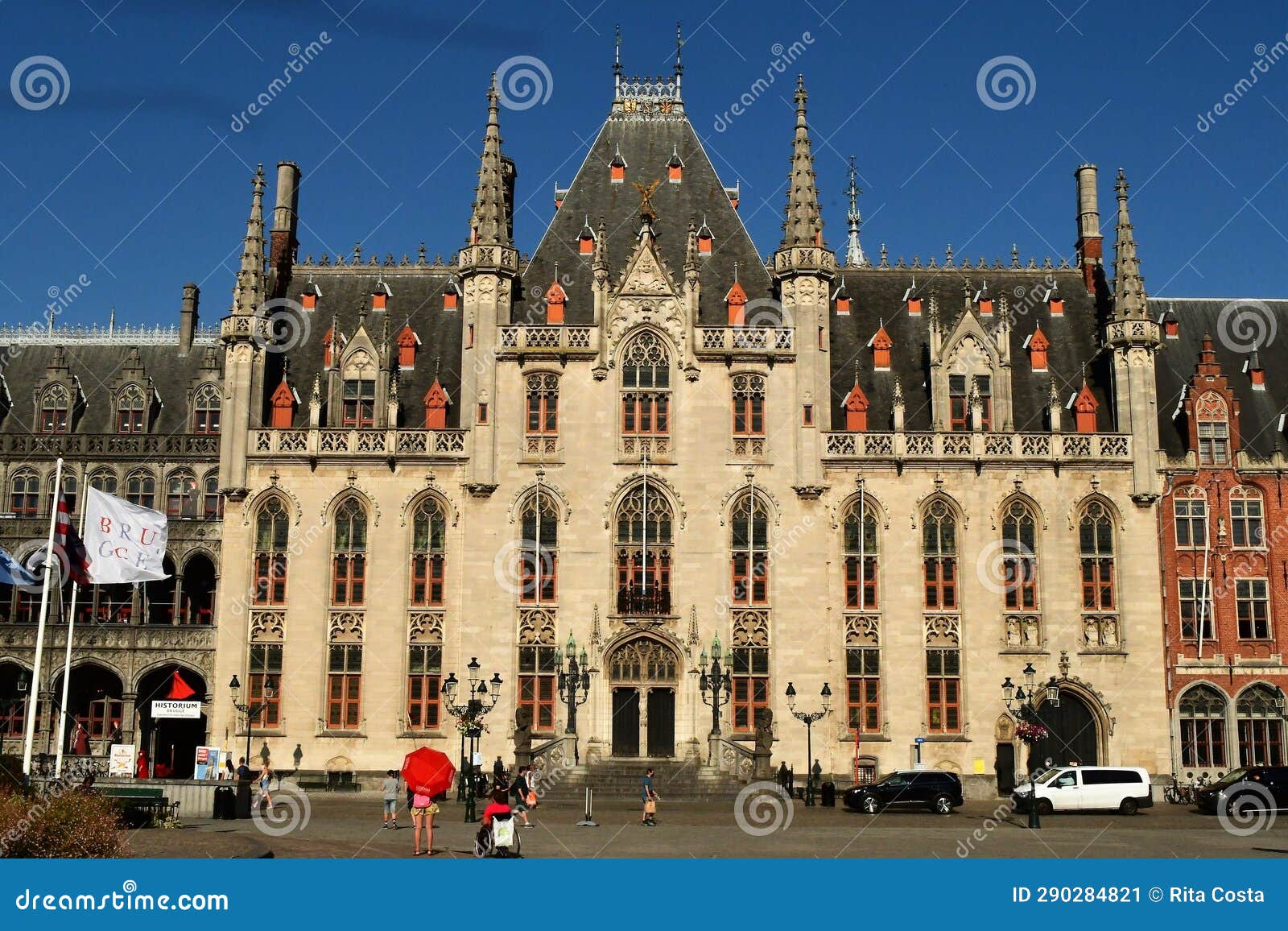 Provincial Court Provinciaal Hof In Old Town Bruges Belgium Editorial ...