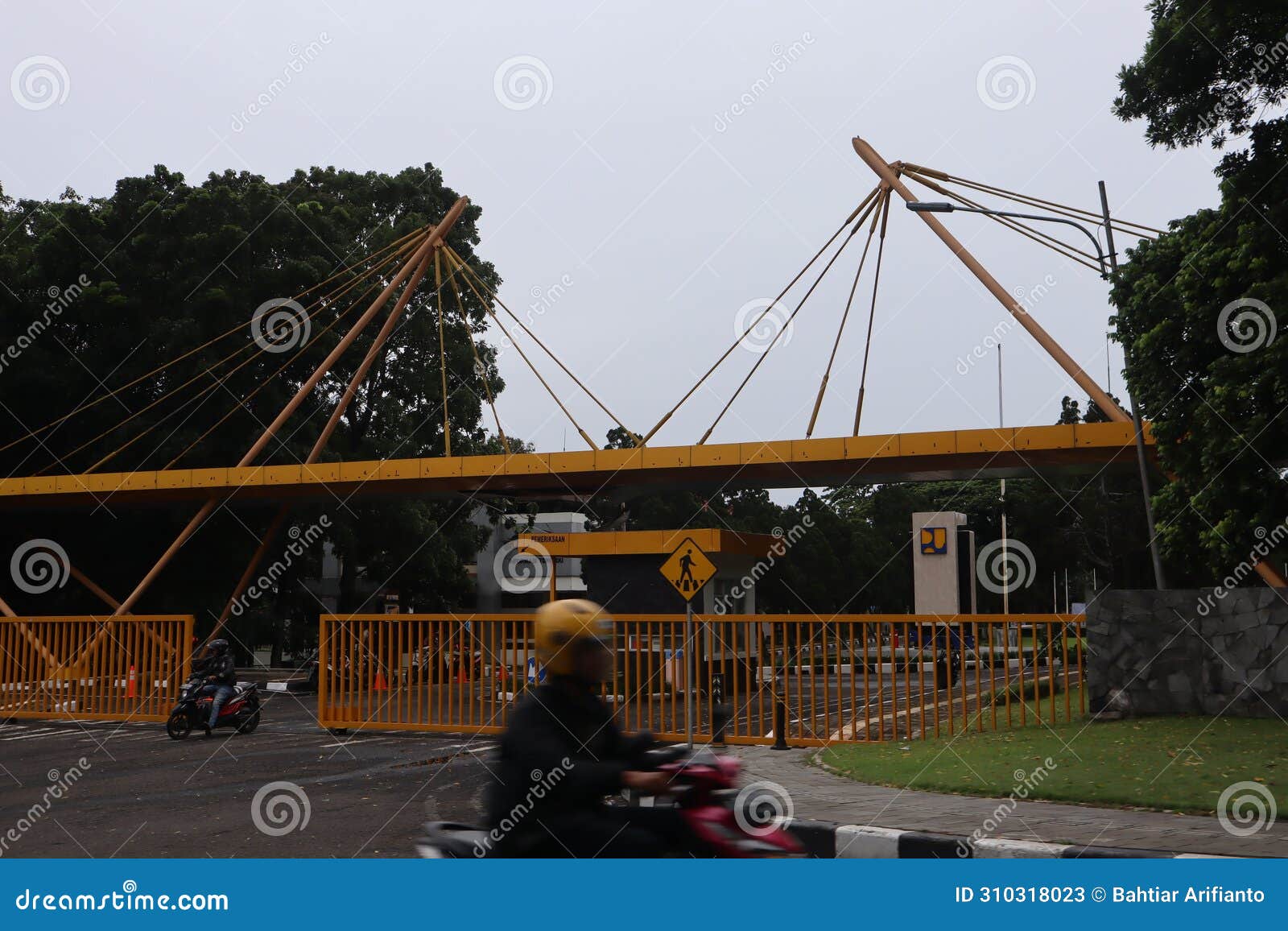 Front View of the PU Gate of Bandung City Editorial Stock Photo - Image ...