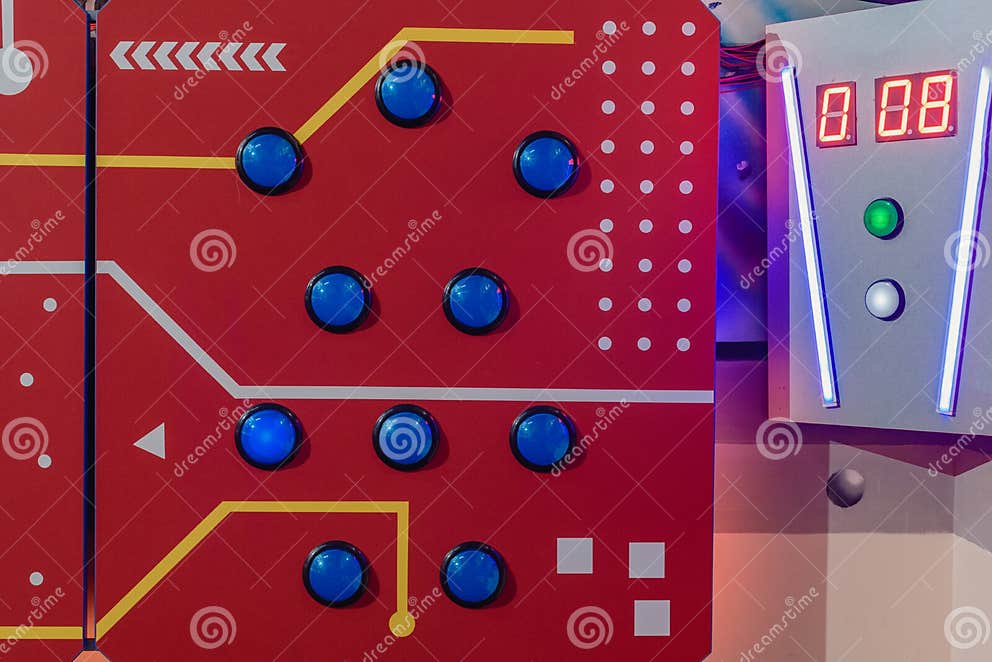 Recreational Arcade Machine Stock Photo - Image of adventure, game ...