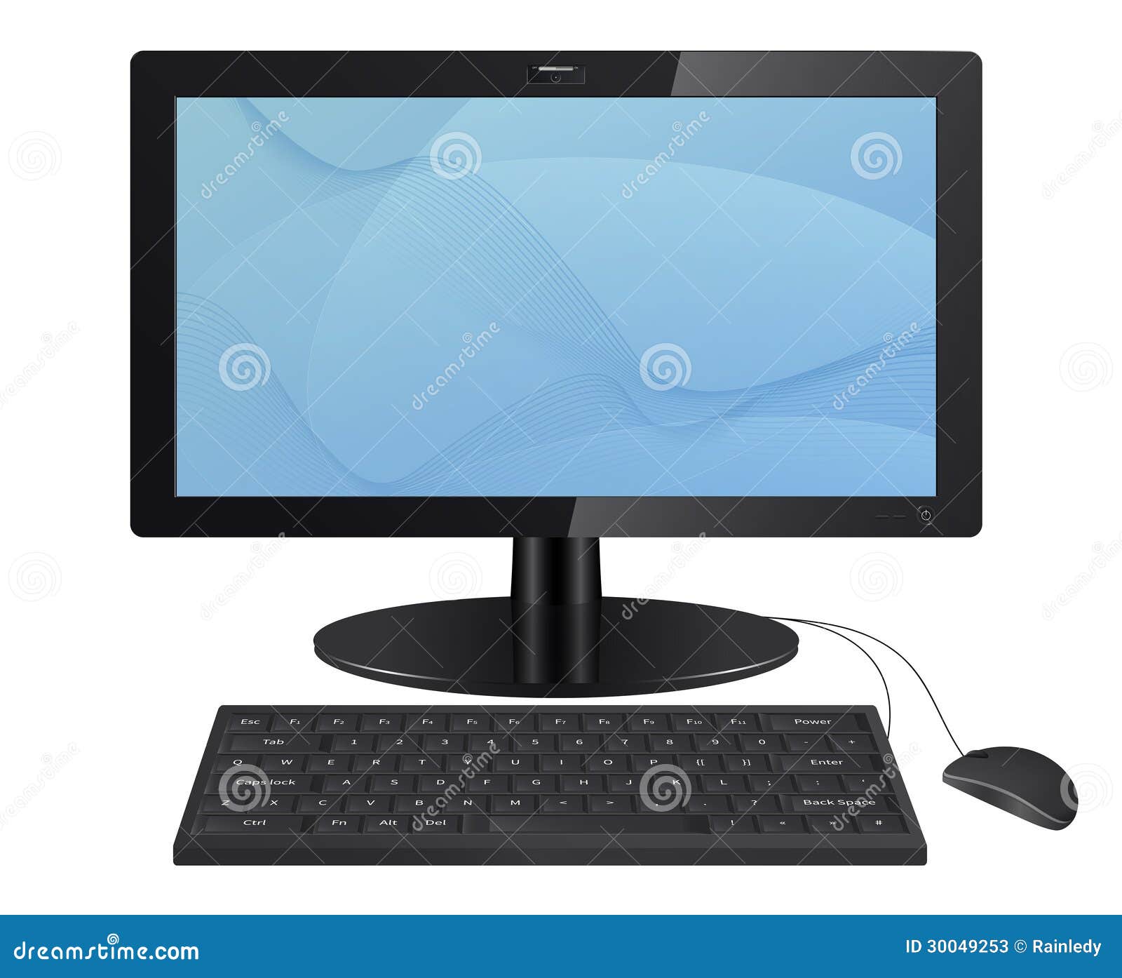 Computer Monitor with Keyboard and Mouse. Stock Vector - Illustration ... Computer Monitor with Keyboard and Mouse. Stock Vector - Illustration ...