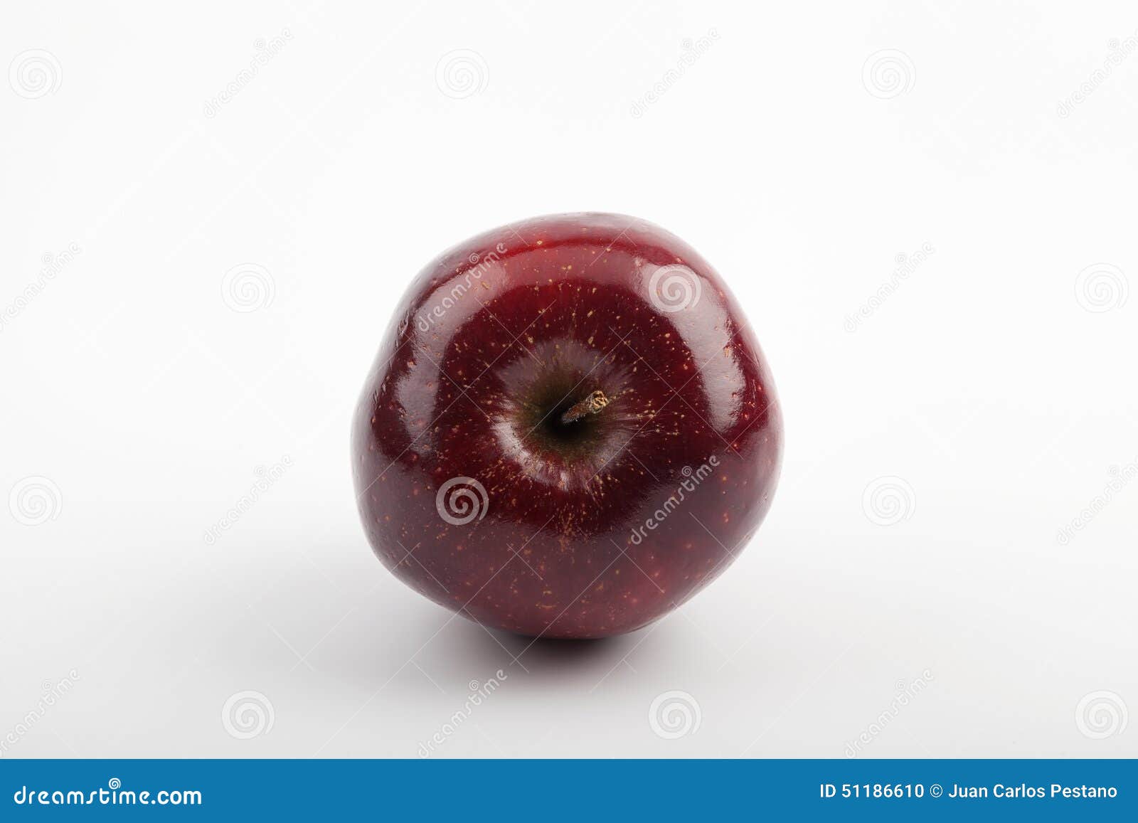 Front view of a red apple stock photo. Image of dieting - 51186610
