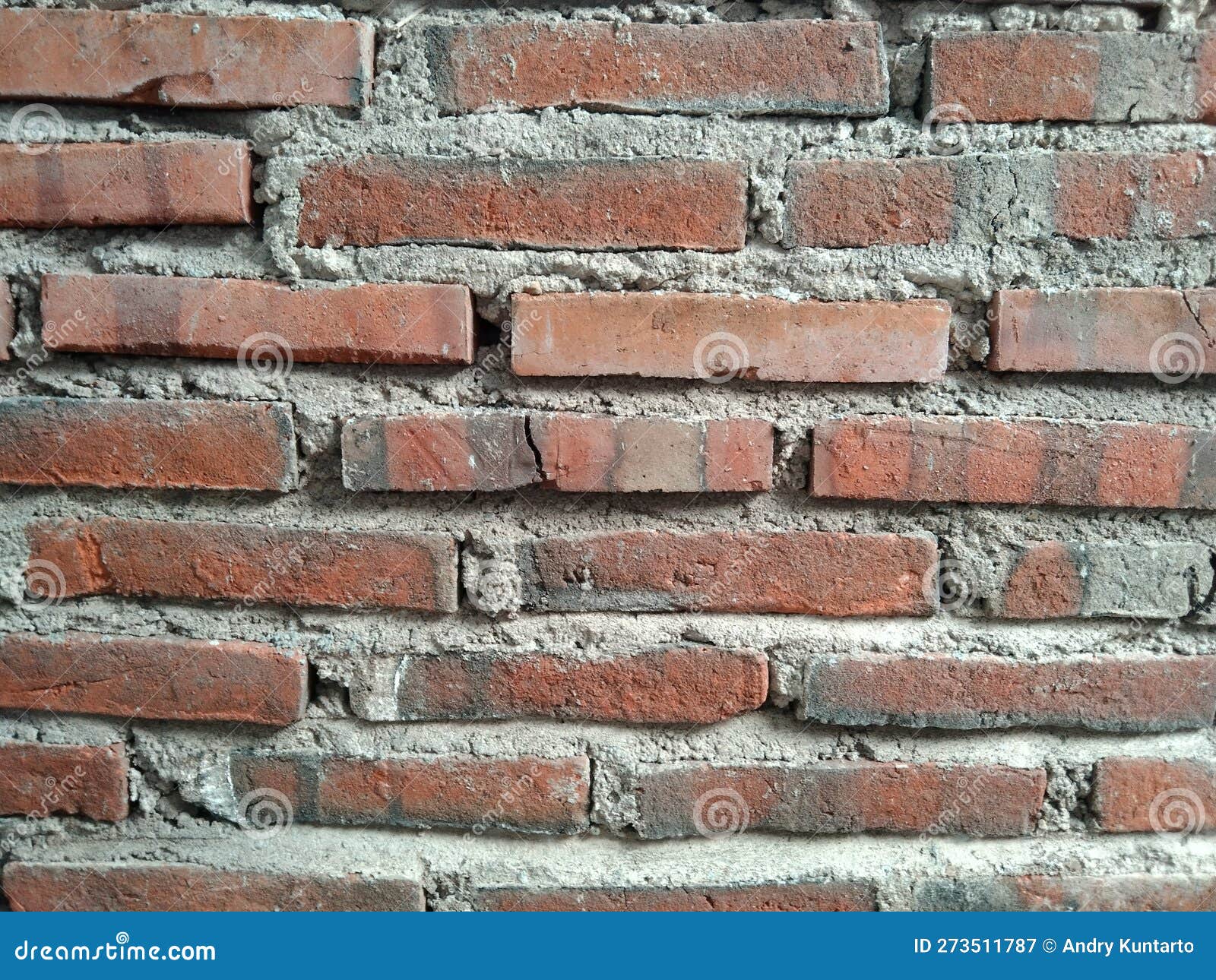 Front View of the Red Bricks Stock Image - Image of bricks, view: 273511787