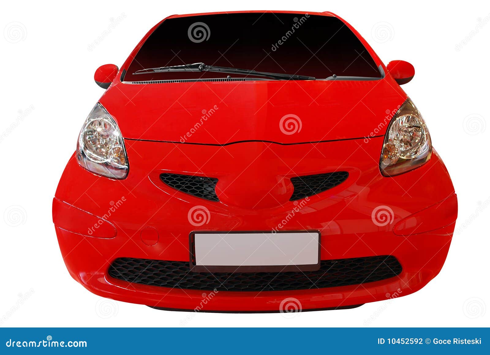 Front view of red car stock photo. Image of power, speed - 10452592