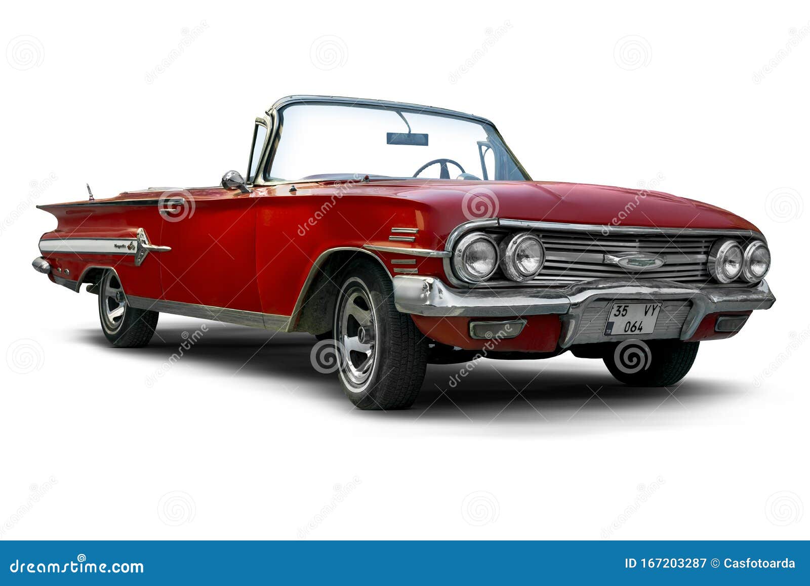 Front View of a Red Colored 1960 Chevrolet Impala Editorial Photography ...