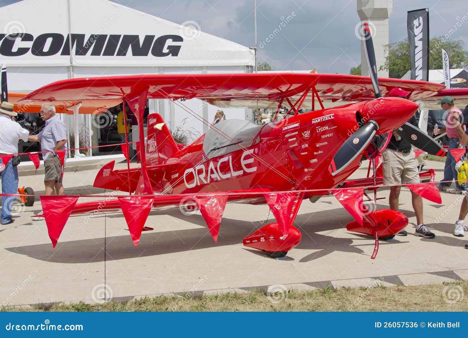 Front View of a Red Oracle Airplane Editorial Photo - Image of wings ...