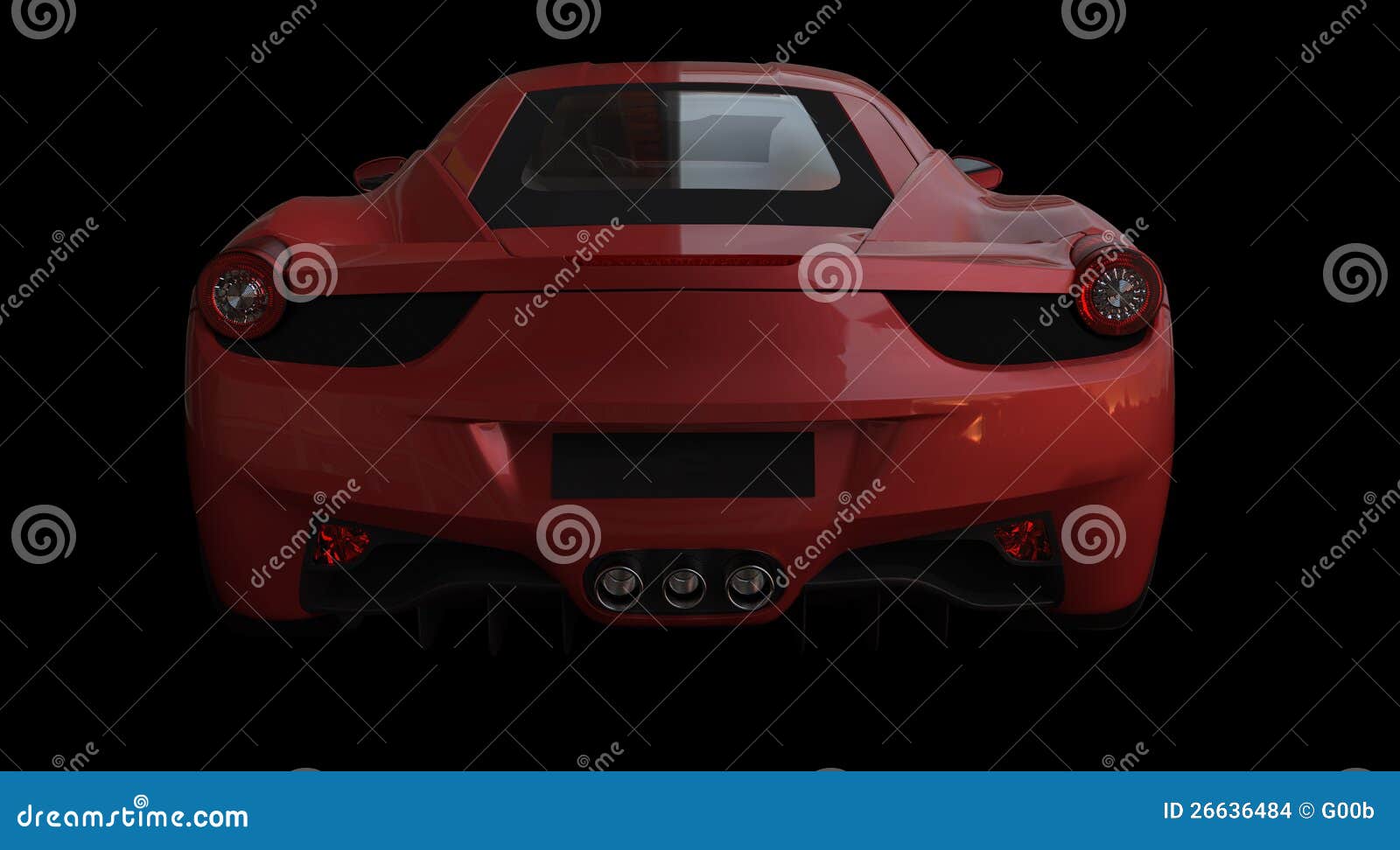 Red Supercar - Front Studio View Editorial Photo | CartoonDealer.com ...