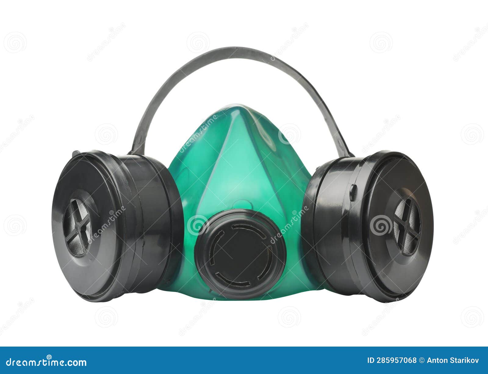 Front View of Reusable Industrial Respirator Mask Stock Photo - Image ...