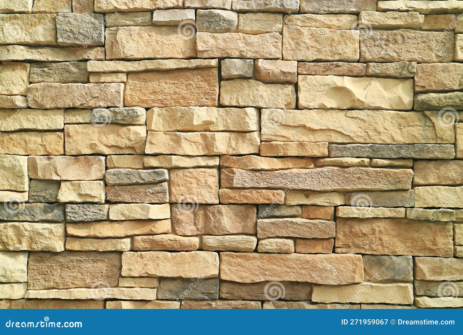 Rough Stone Blocked Wall in the Sunlight Stock Image - Image of solid ...