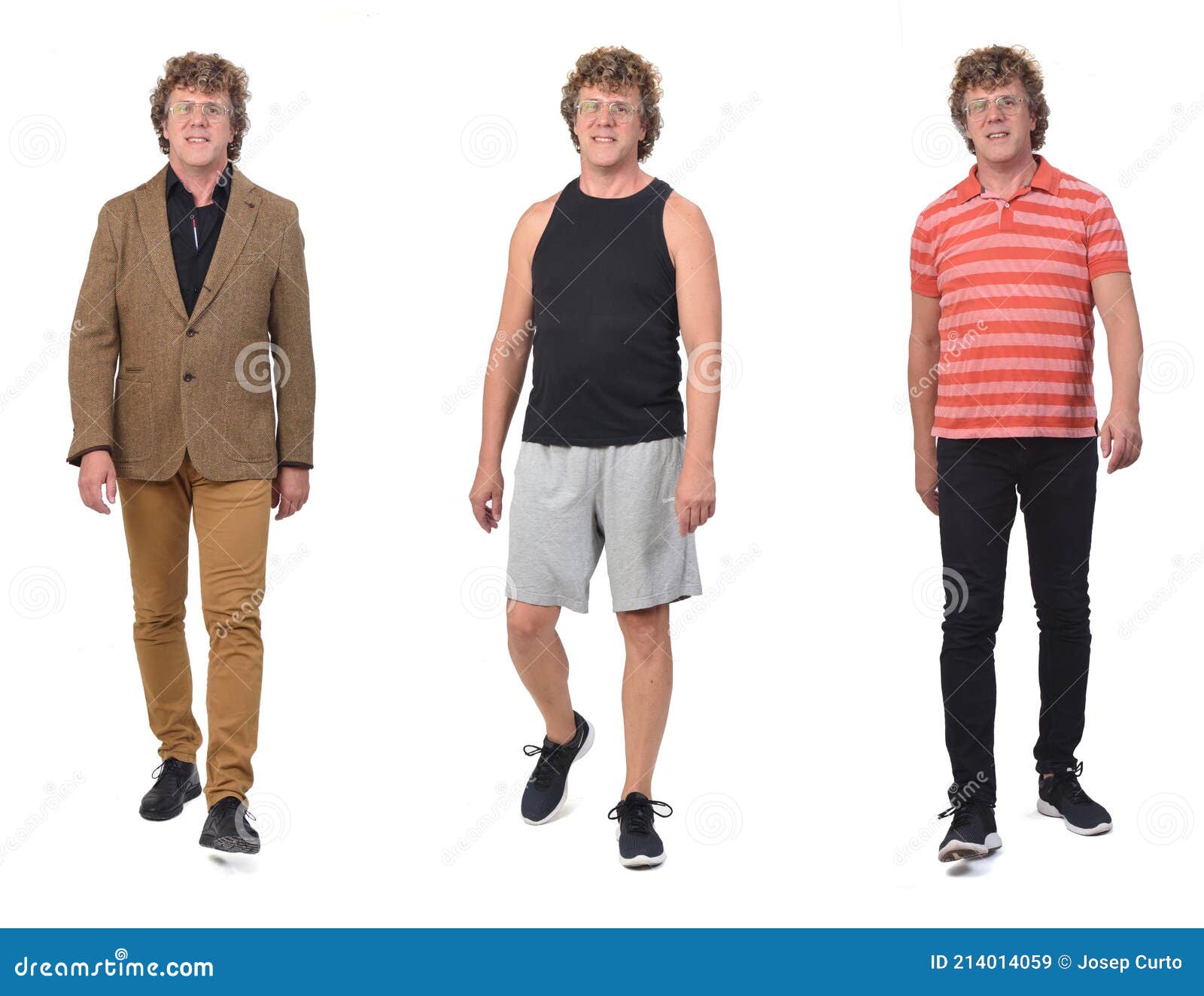 Portrait of a Man on White Background Stock Image - Image of cutout ...