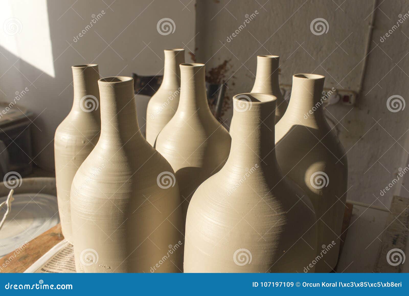 Front View Shot for Batch of Traditional Handmade Bottle Design from ...