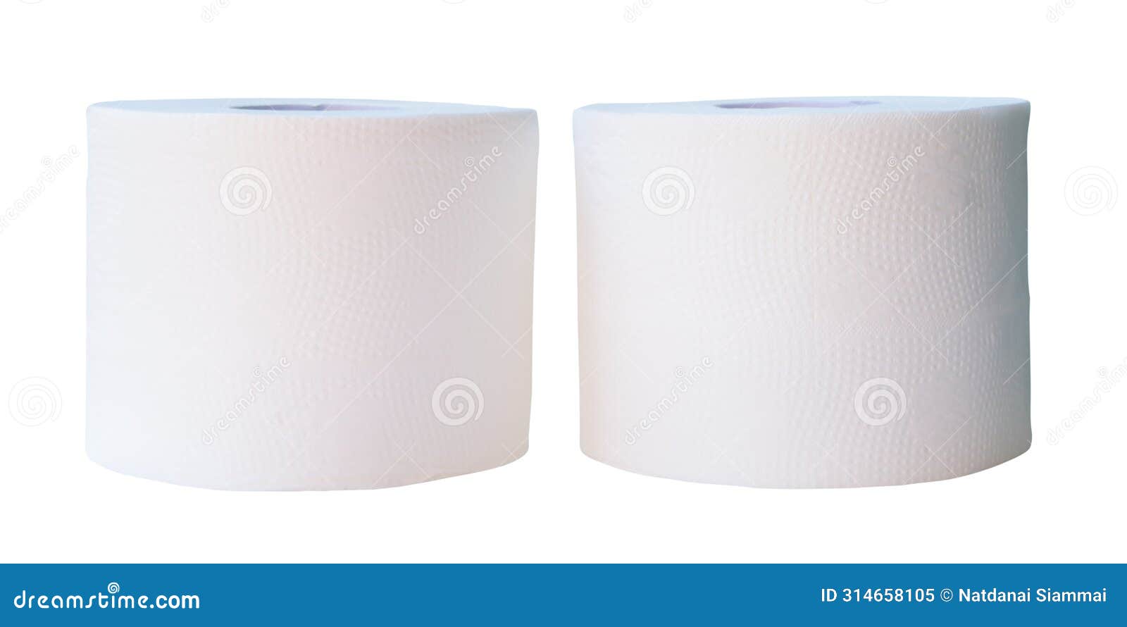 Front View or Side View Set of Tissue Paper or Toilet Paper in Rolls ...