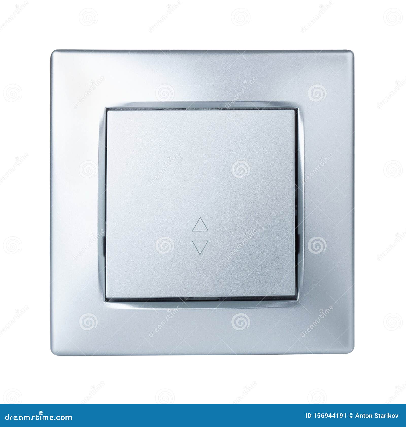Silver Switch, Turn On Or Turn Off The Lights . Royalty-Free Stock ...