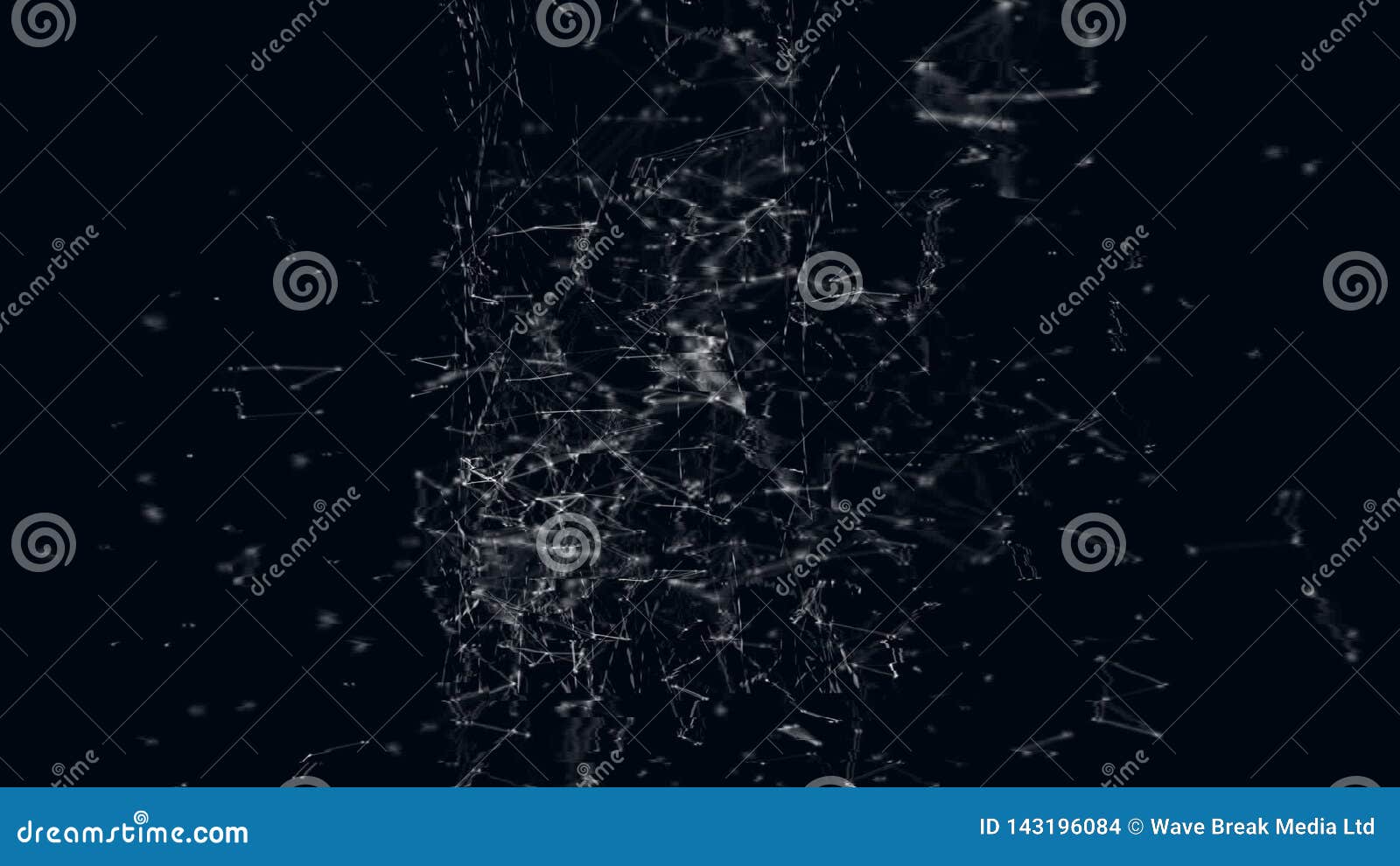 Front View of Sizzling Screen Against Molecules in Background Stock ...