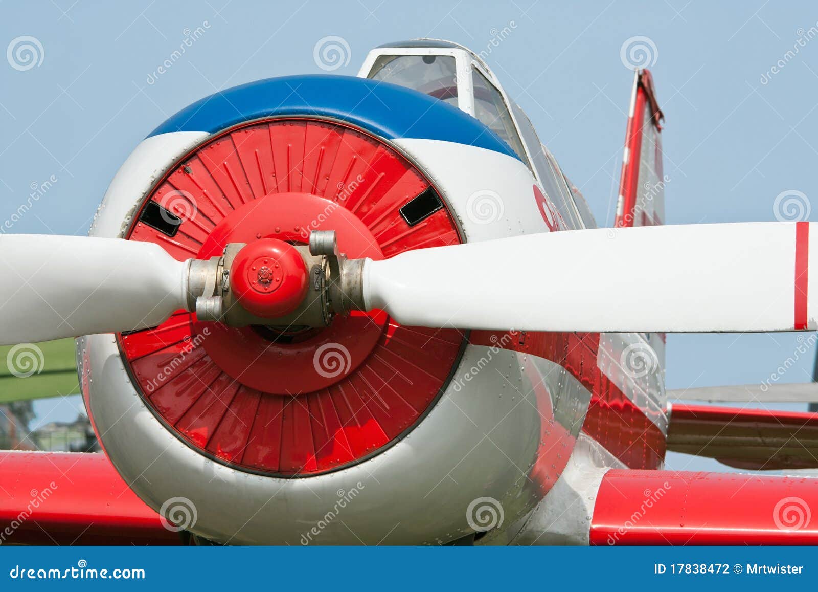 Front view of small plane stock photo. Image of white - 17838472