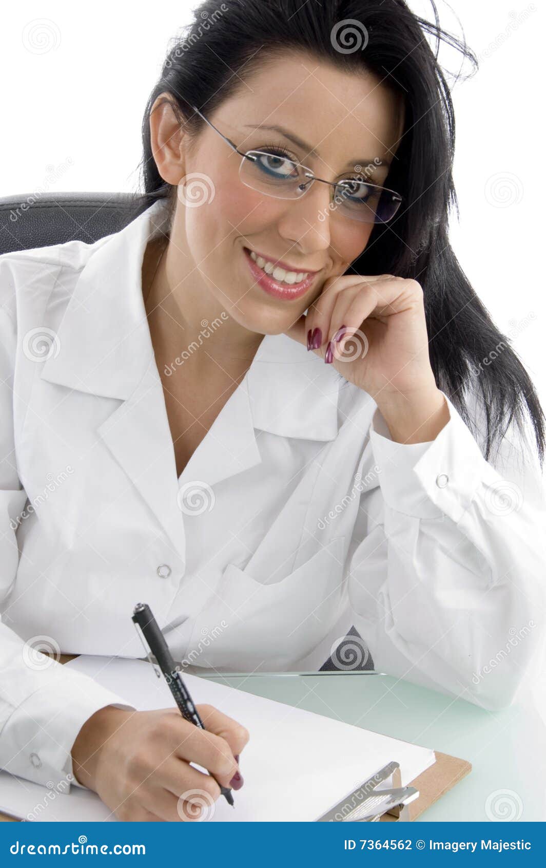 Front View of Smiling Doctor Looking at Camera Stock Photo - Image of ...